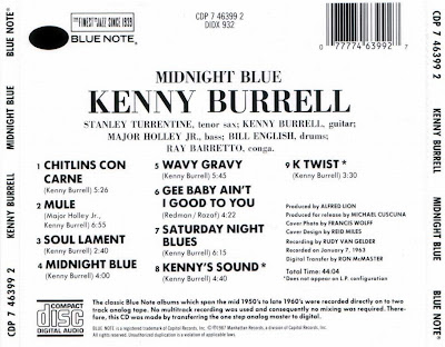 jazz GRITA!: Kenny Burrell - Midnight Blue (1963)
